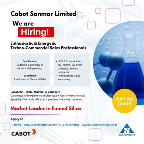 The Sanmar Group On Linkedin Cabot Sanmar The Market Leader In Fumed
