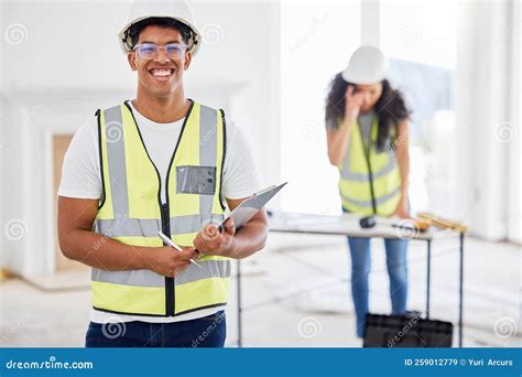Were All Set Here A Handsome Young Contractor Standing Inside And
