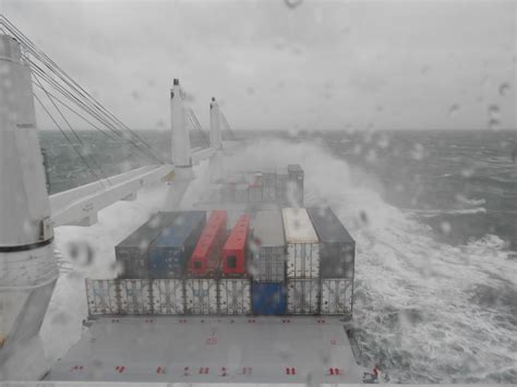 Captain John P De Silva Rough Seas In The North Sea