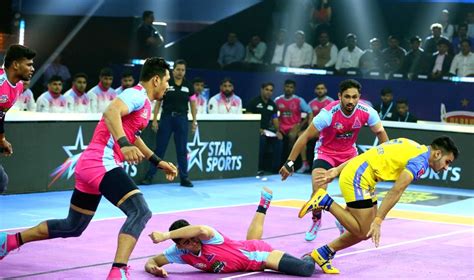 Free Photo Pkl 9 Tamil Thalaivas Beat Jaipur Pink Panthers By 38 27