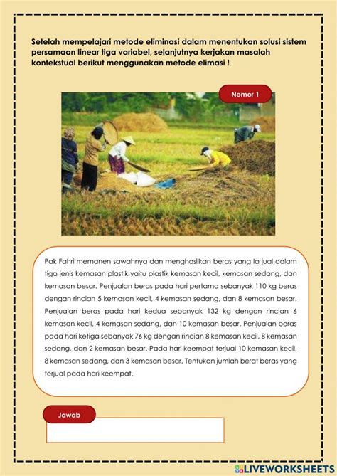 E Lkpd Sistem Persamaan Linear Tiga Variabel 2360811 E Lkpd Sistem Persamaan Linear Tiga Variabel 2360811