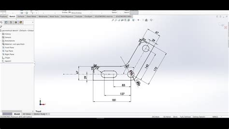 Solidworks Geometrical Sketch 1 Youtube