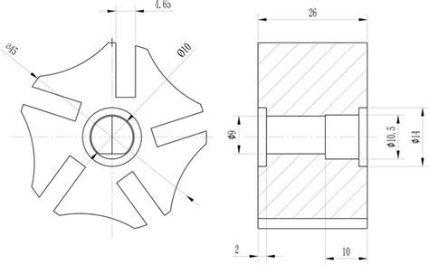 Powder Metal Impeller Blue