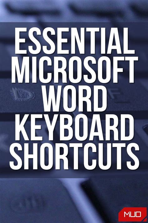 Master Microsoft Word With Keyboard Shortcuts
