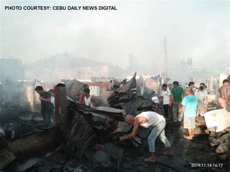 100 Bahay Natupok Sa Sunog Sa Isang Residential Area Sa Mandaue City