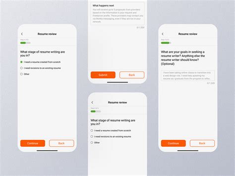 Step And Resume Mobile App Ui By Ui Ants On Dribbble