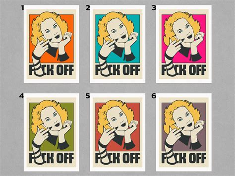 Middle Finger Poster Feminist Art Girly Wall Art T For Etsy