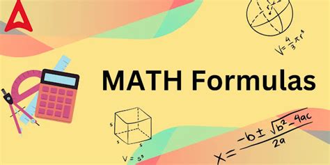 Maths Formulas For Class 6 To 10