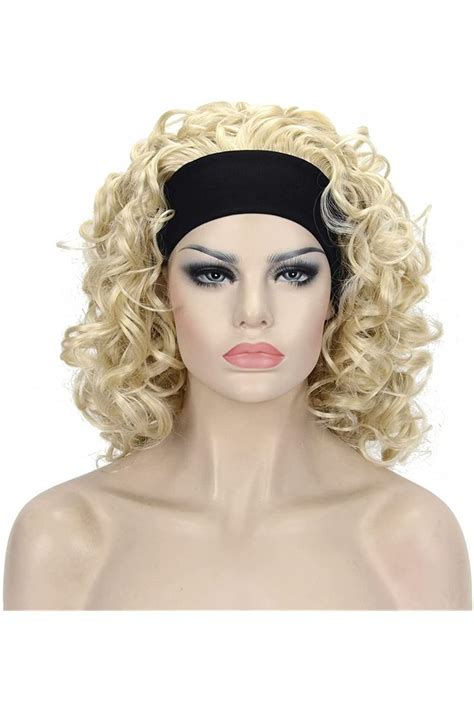 Aimole 16 Inches Short Curly Hair Wigs Womens Wig 34 Half Wig With