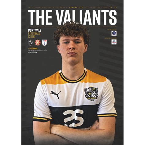 Port Vale V Stevenage Matchday Football Programmes Ignition Sports Media