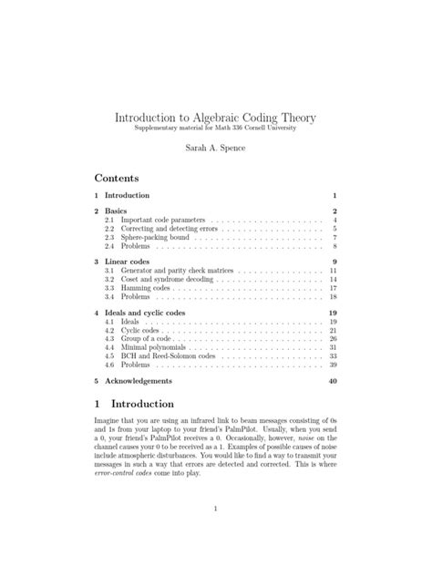 supplementary material for coding theory pdf matrix mathematics