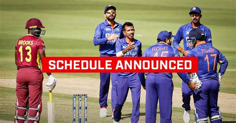 India Tour Of West Indies 2023 India To Play Two Tests Three Odis And