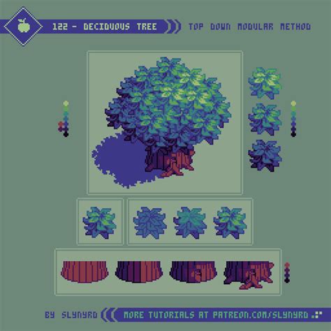 Pixelblog 44 Top Down Trees — Slynyrd
