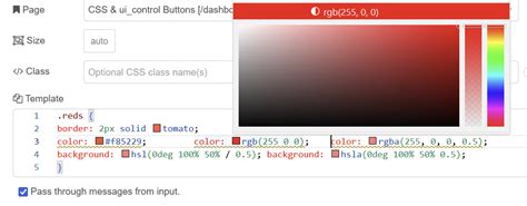 Dashboard 2 Template Editor Colour Picker Feature Requests Node Red