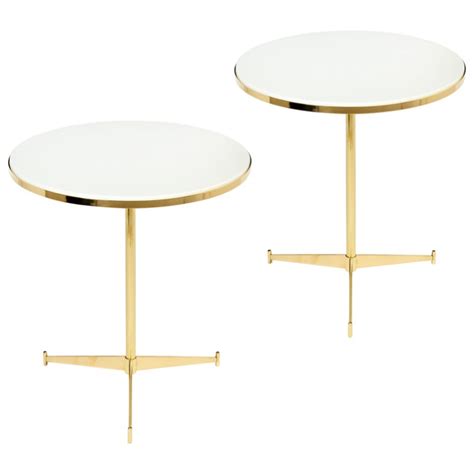 Pair Of Tripod Cigarette Tables By Paul Mccobb For Directional At 1stdibs