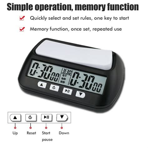 Reloj De Ajedrez Profesional Cronómetro Para Juegos Cronómetro De