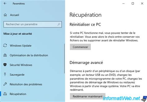 Réinitialiser Son Pc Sous Windows 10 Pour Réinstaller Windows En