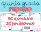 Problemas Repaso Matemáticas Quinto Grado by A Traveler Teacher TPT