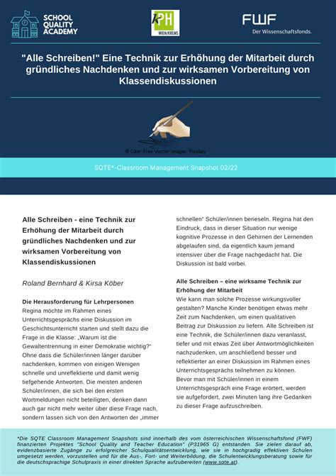 PDF Alle Schreiben Eine Technik zur Erhöhung der Mitarbeit durch