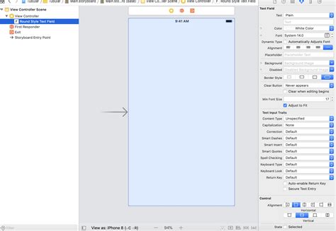 Xcode Every Time I Drag The Text Field Onto The Screen It Resizes To Fit The Entire Screen