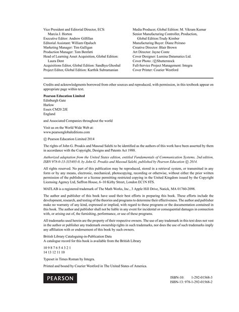 Fundamentals Of Communication Systems 2nd Ed Edition Proakis Pdf