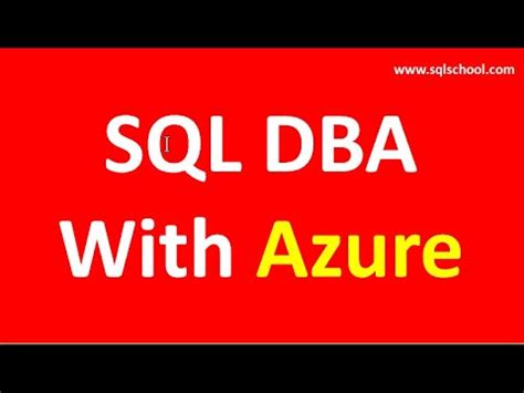 SQL DBA Training With Core DBA Azure SQL DBA YouTube