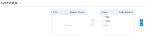 Audio And Video Codec Configuration