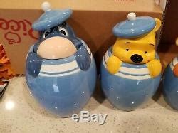 Disney Winnie The Pooh Piglet Tigger Eeyore Peek Cookie Jar Canister
