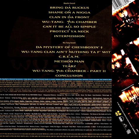 Wu Tang Clan Enter The Wu Tang 36 Chambers 30th Anniversary Black