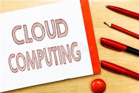 Handwriting Text Writing Cloud Computing Concept Meaning Use A Network