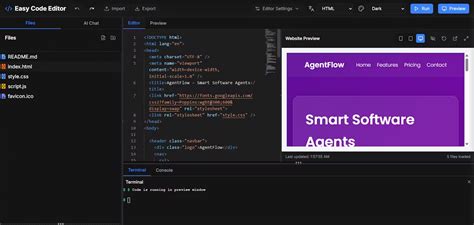 Easy Code Editor：具备ai辅助功能的在线代码编辑器 Ai生产力工具