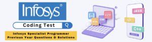 Infosys Coding Exam Solutions Specialist Programmer Previous Year