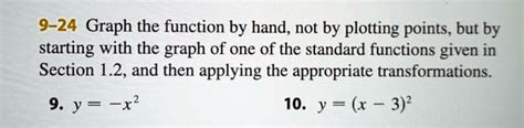 9 24 Graph The Function By Hand Not By Plotting Points But By Starting