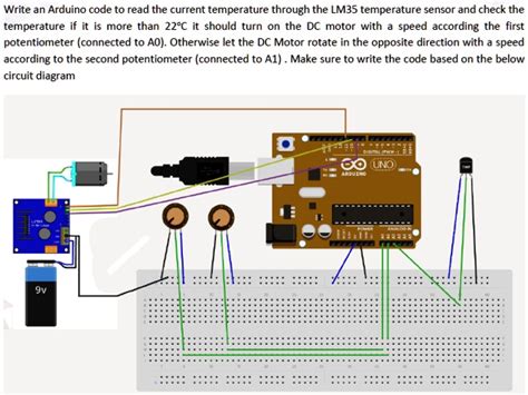 SOLVED Write An Arduino Code To Read The Current Temperature Through The LM Temperature