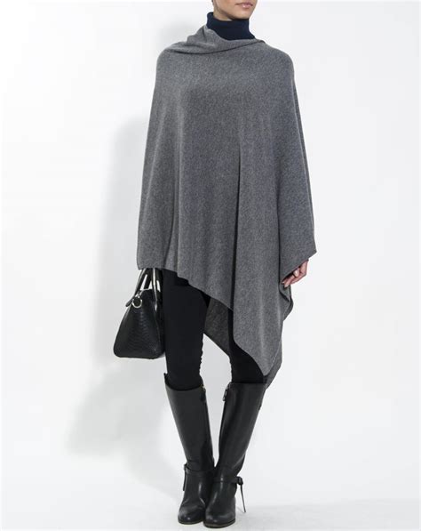 Womens Pure Cashmere Poncho Maisoncashmere