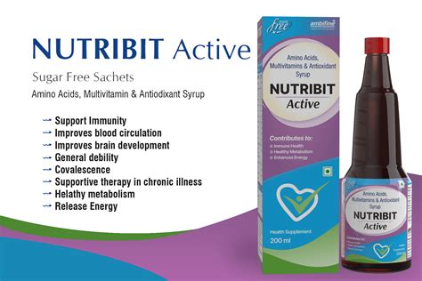 Nutribit Active Syrup Progressive Life Care