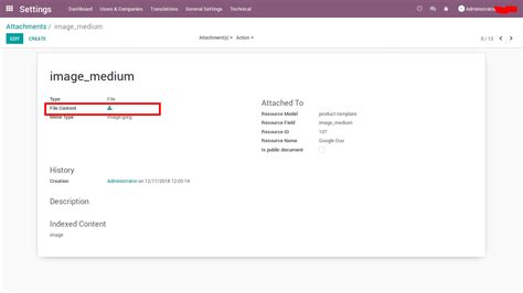 how to store image name as file content in ir attachment in odoo