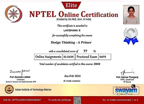 nptel iitmadras designthinking innovation continuouslearning