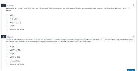 Solved What Is The Worst Case Runtime For Inserting A Single Chegg