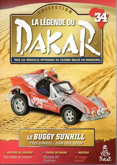 Issue N°34 Legend Of Paris Dakar Buggy Sunhill 1979 Yves Sunhill Sevin £618 Picclick Uk