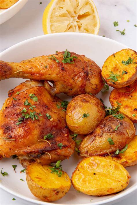 Pollo Con Papas Al Horno
