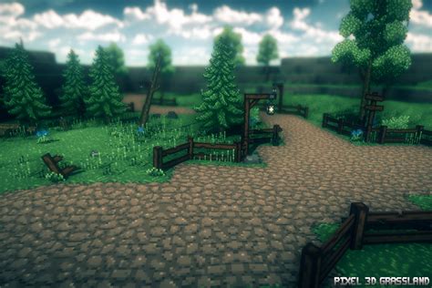 Pixel 3D RPG Grasslands 3D Environments Unity Asset Store