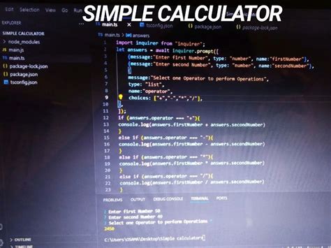 A Simple Command Line Interface Cli Calculator That Allows You To