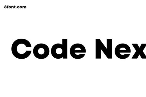 Code Next Extrabold Free Font Download