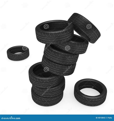 Broken Stack Of Wheels Stock Illustration Illustration Of Isolated