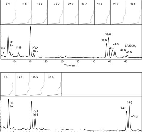 hplc chromatogram with photodiode array detection 200 350 nm of the