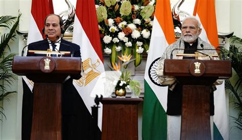 Pm Modi Holds Talks With Egyptian President Abdel Fattah El Sisi