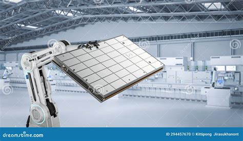 Automation Battery Manufacturing With Electric Car Battery Produced By