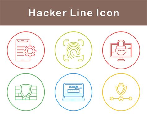 Hacker Vector Icon Set 21506387 Vector Art At Vecteezy