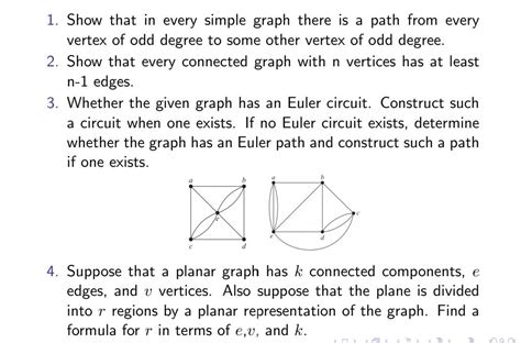 Solved 1 Show That In Every Simple Graph There Is A Path Chegg Com